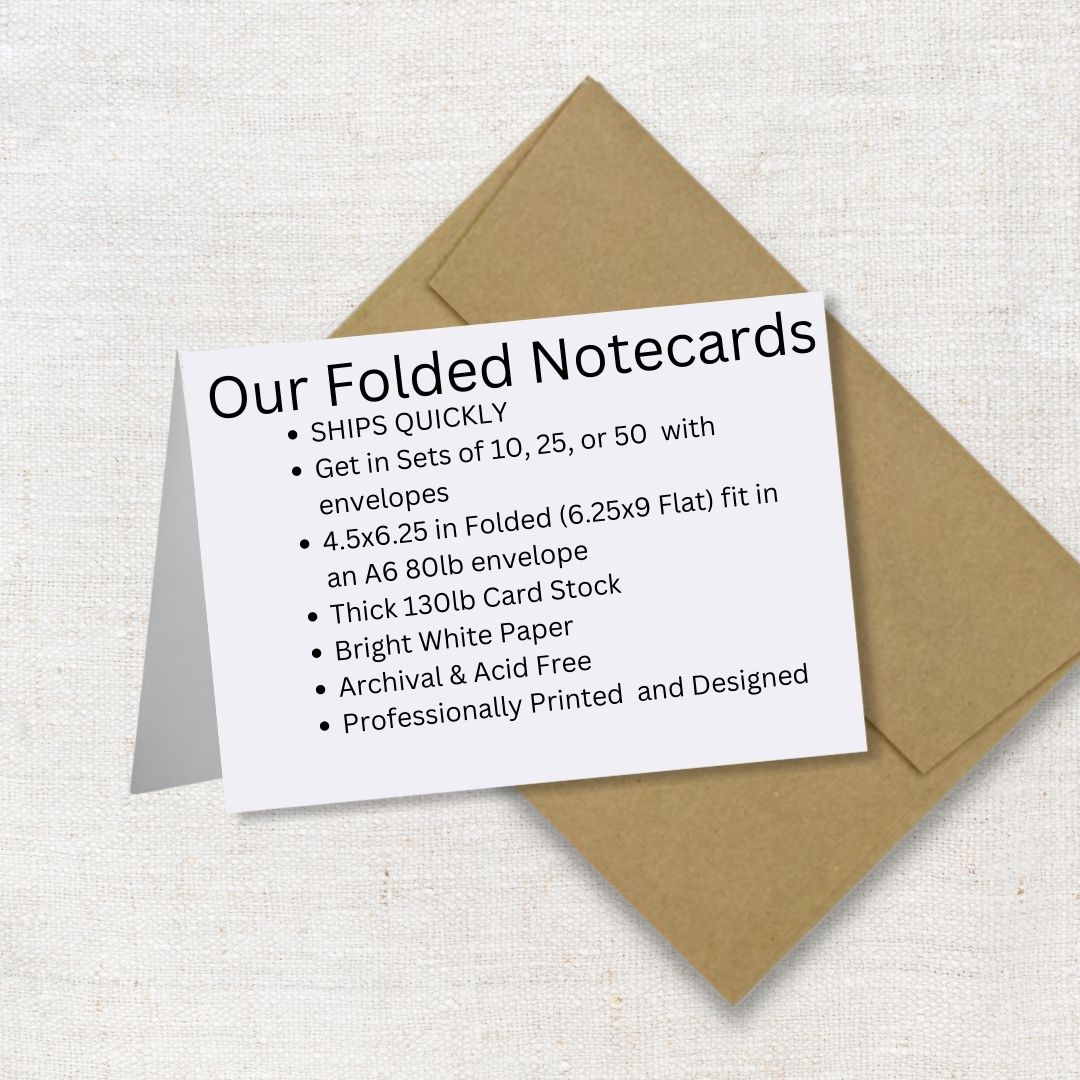 Folded Notecard Set Design 21 – Leather and Earth Co