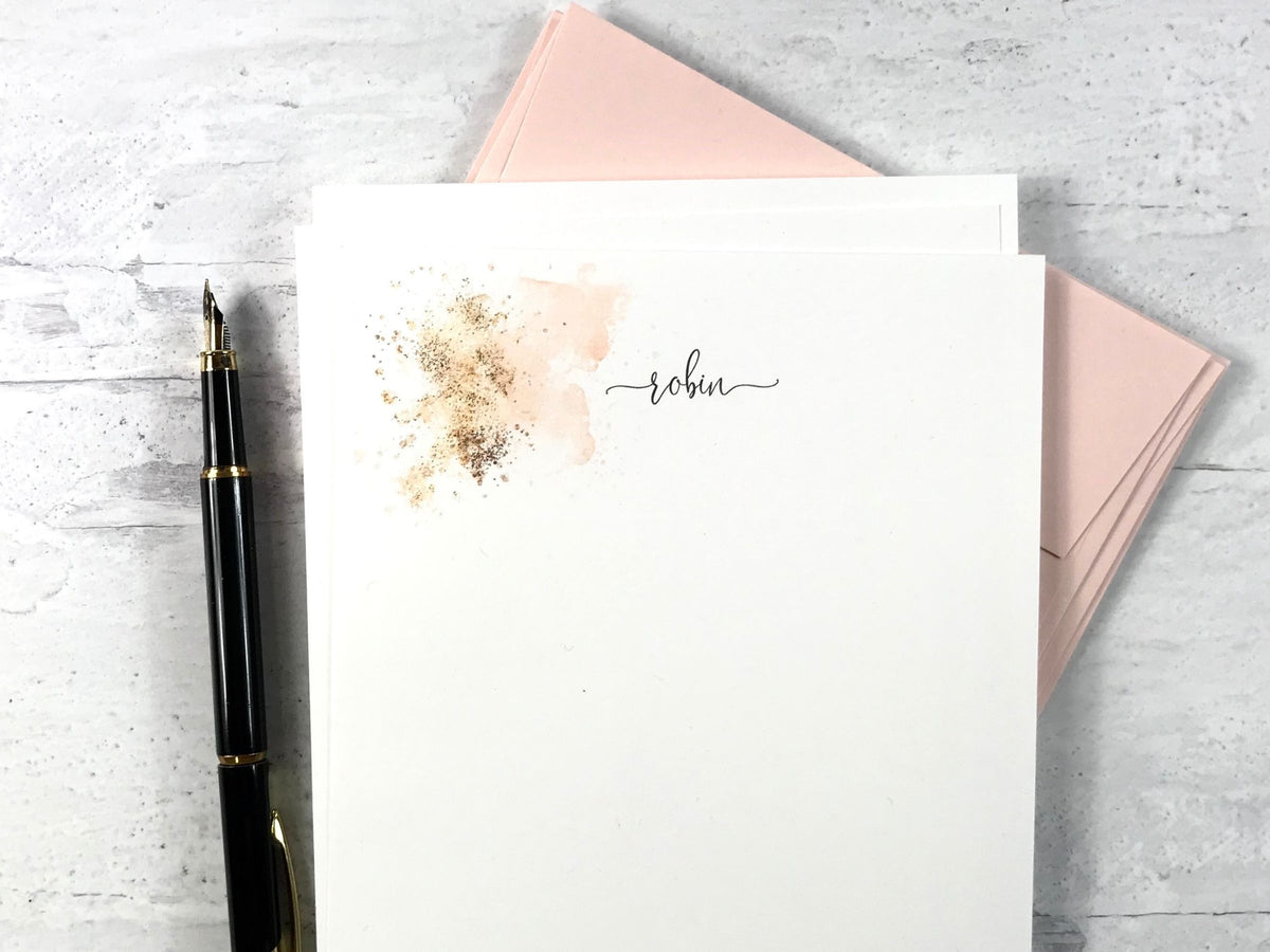 Personalized Stationery Set Letter Writing Set Design 5 – Leather and ...