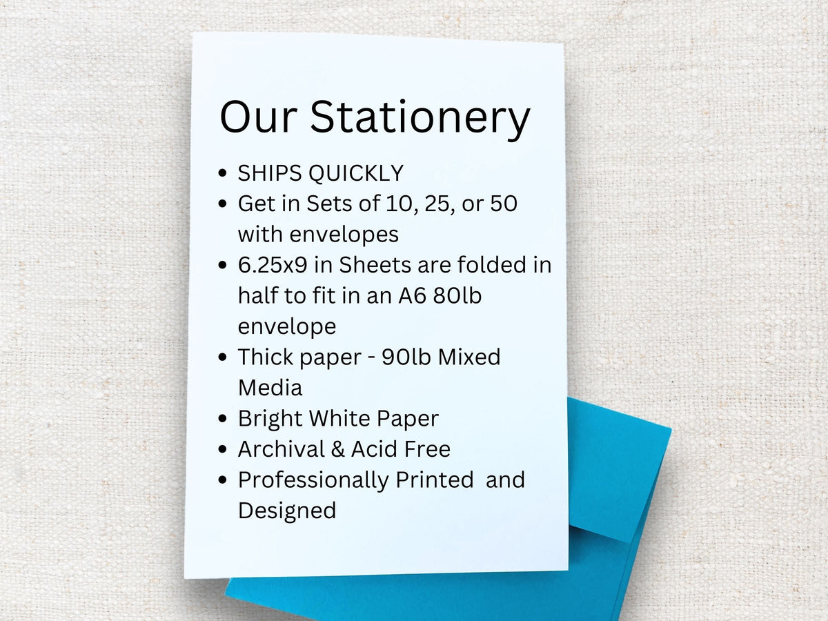 Personalized Stationary with Envelopes Flag design, Custom stationery ...