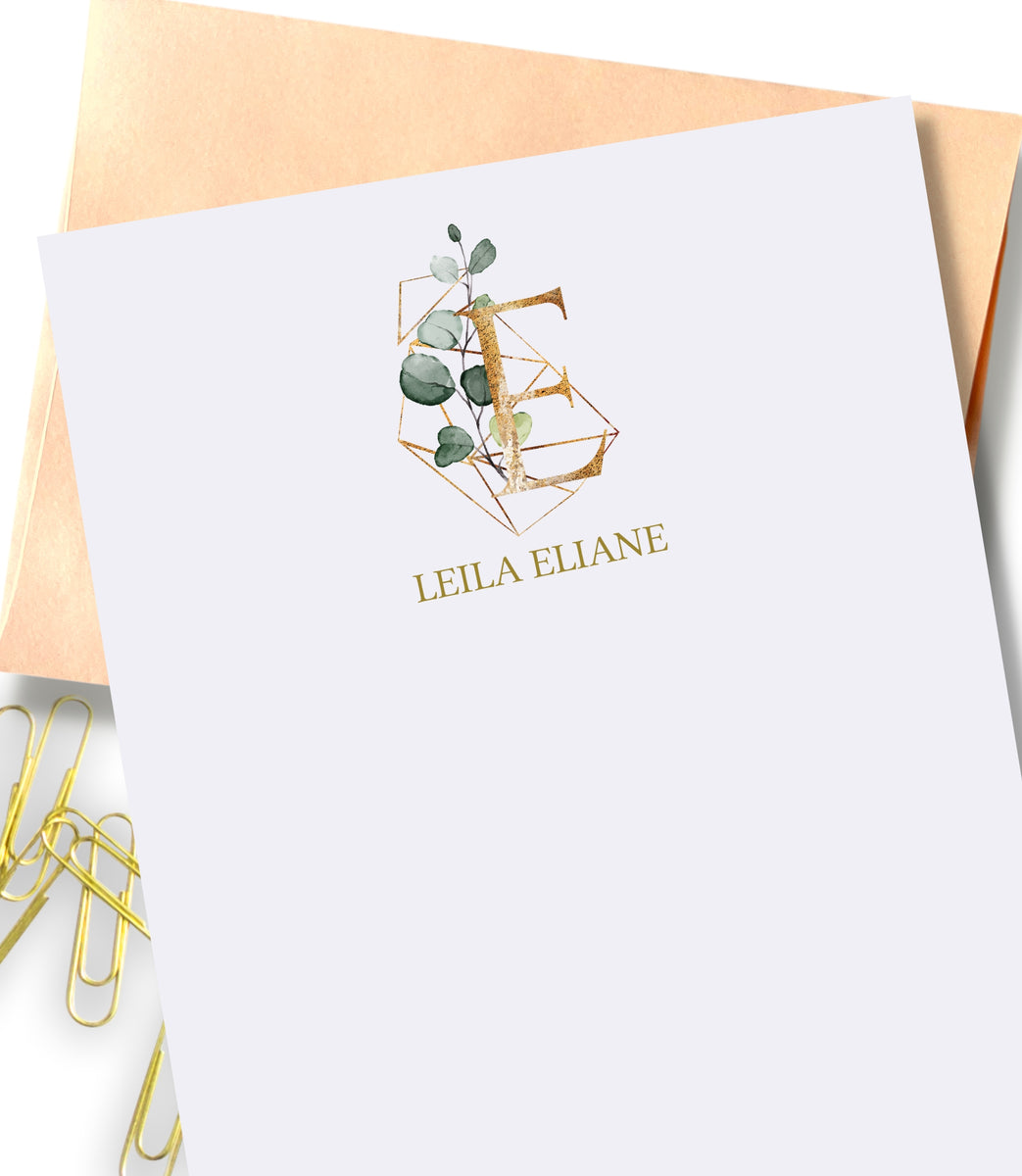 Personalized Monogrammed Stationery Set Letter Writing Set Design 4 ...