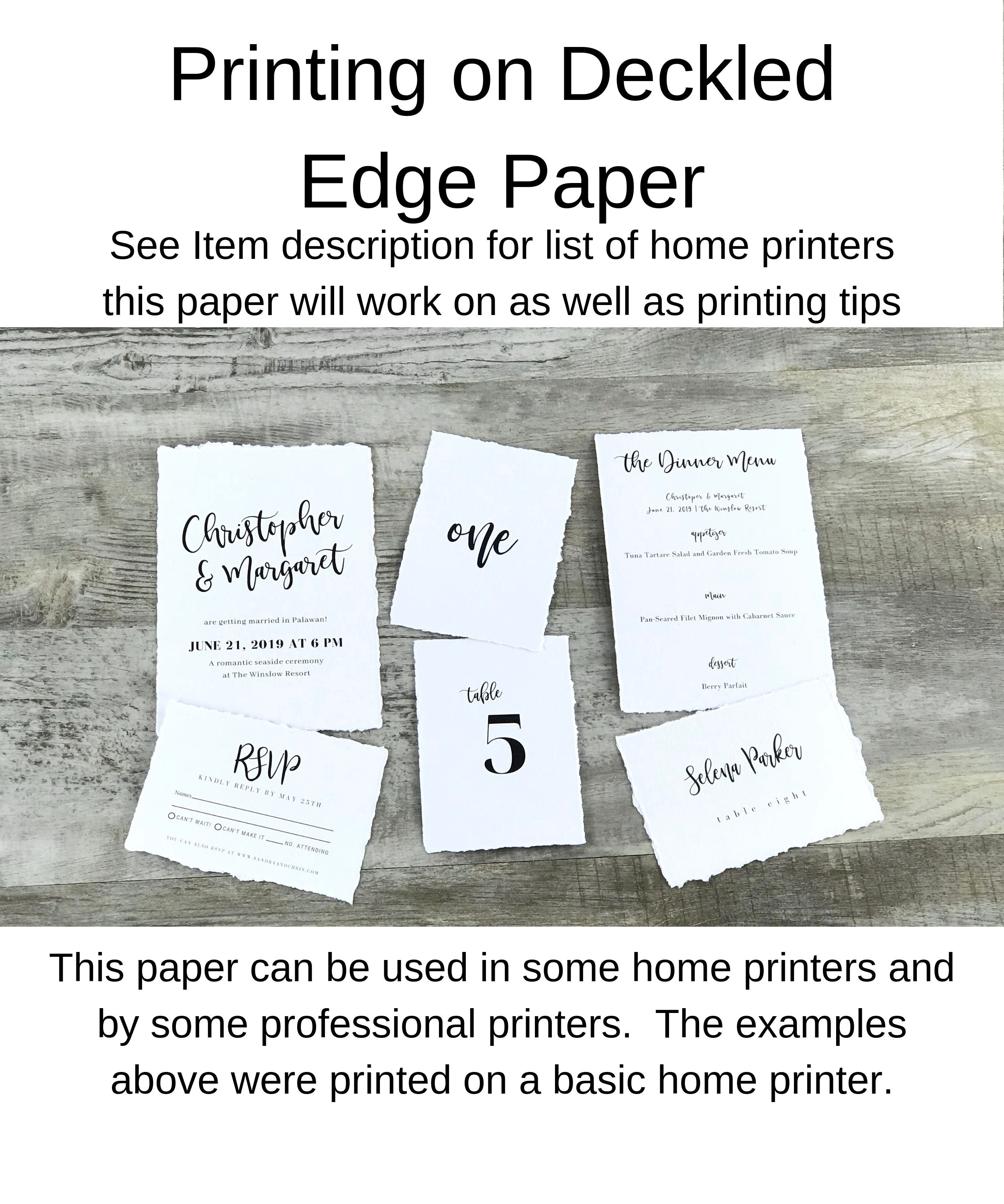 Blank Deckled Edge Paper – Leather and Earth Co